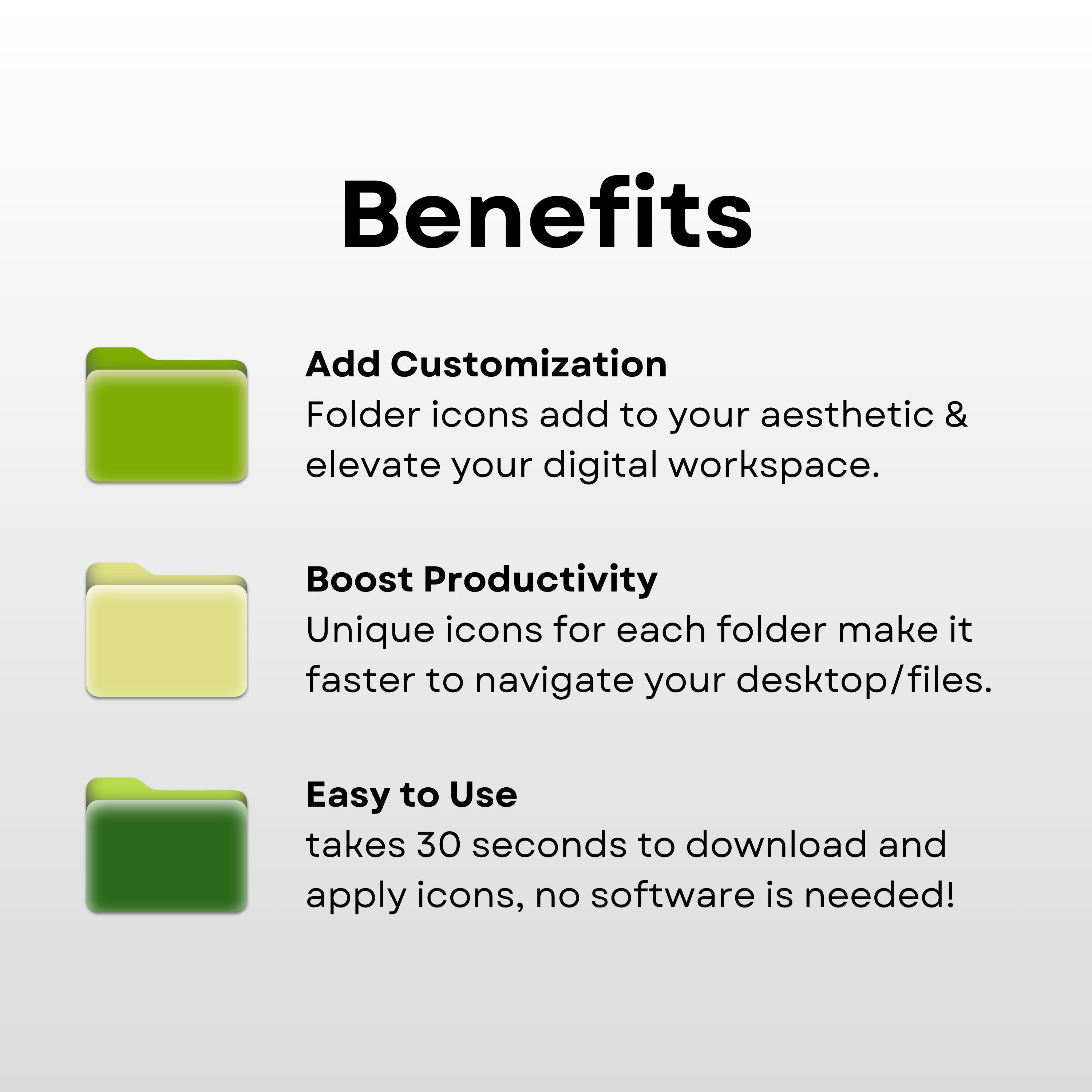 Mac Folder Icons, PC Folders, Colorful Desktop File Icons, Mac ...