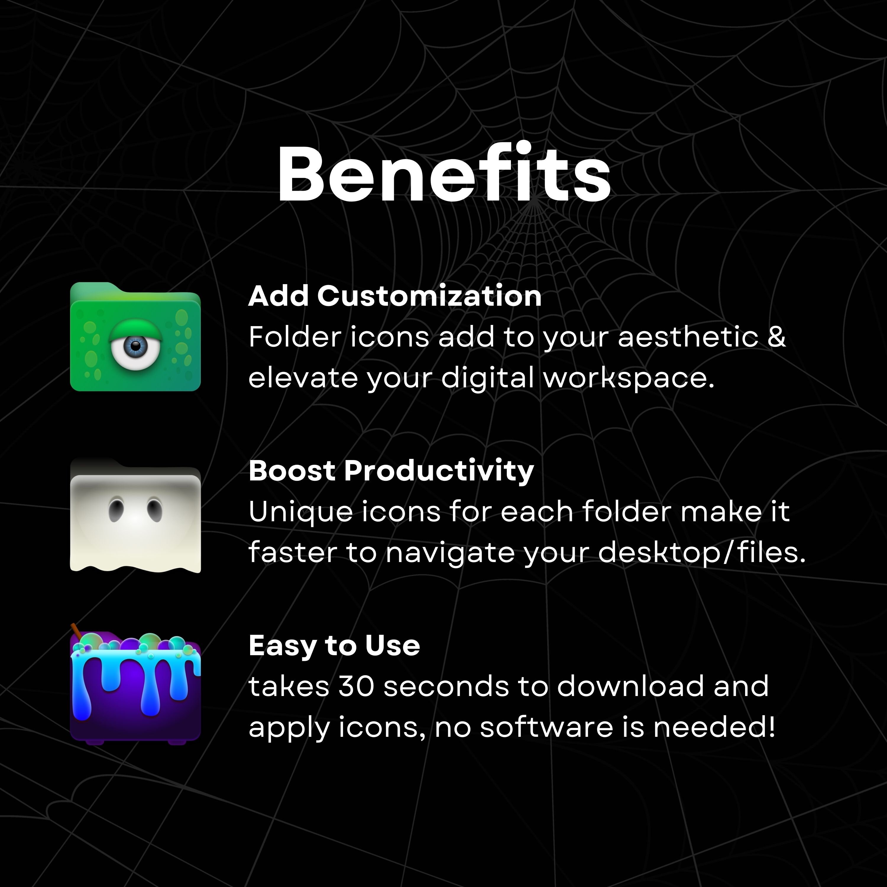 Halloween Mac Icon Pack, Fall Desktop Organizer, Pumpkin Mac Folder ...