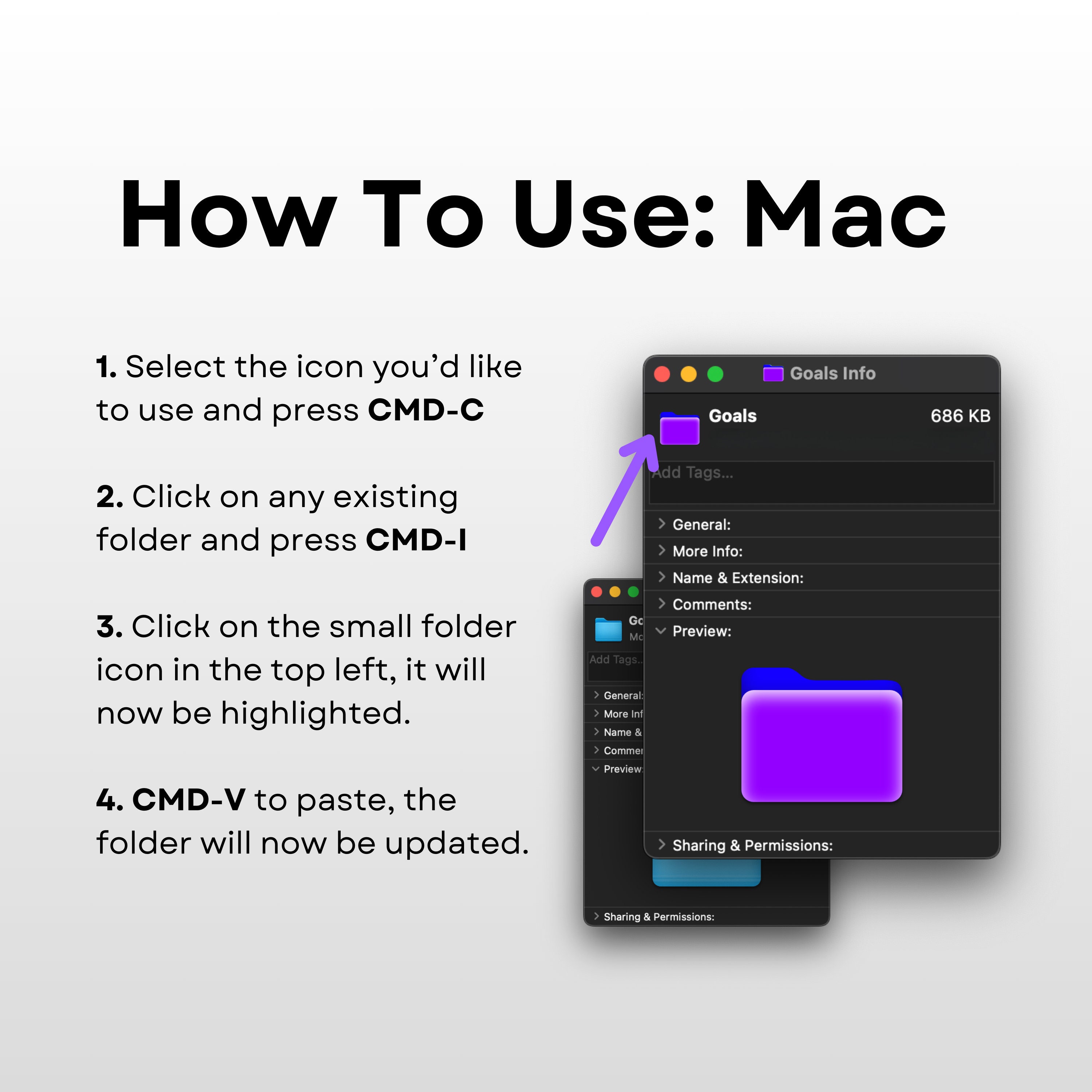 Purple Icons, Purple Icon Pack, Purple Mac, Mac Folder Icons, PC Icon ...