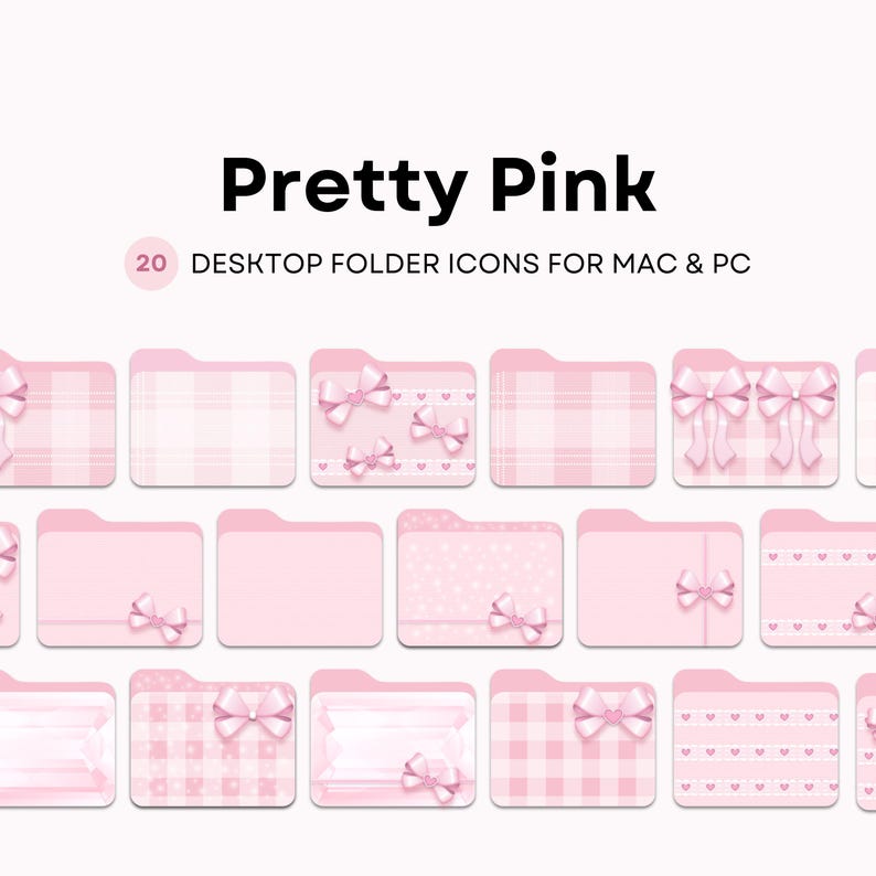 Pink Desktop Icons, Pink Desktop Folders, Pink Mac Book Icons, Folder ...