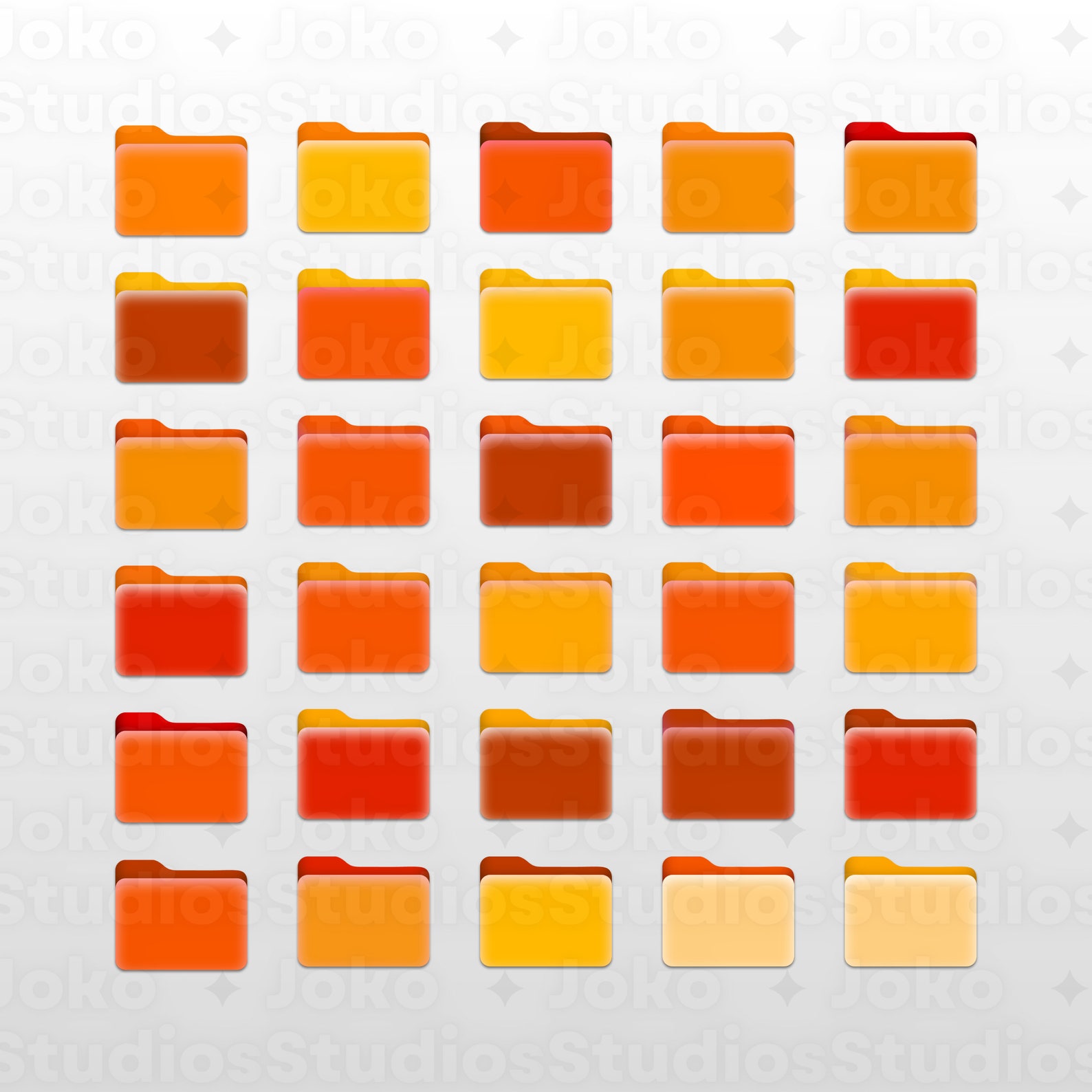 Mac Folder Icons, PC Folder Icons, Orange PNG, Desktop File Icons, Mac ...