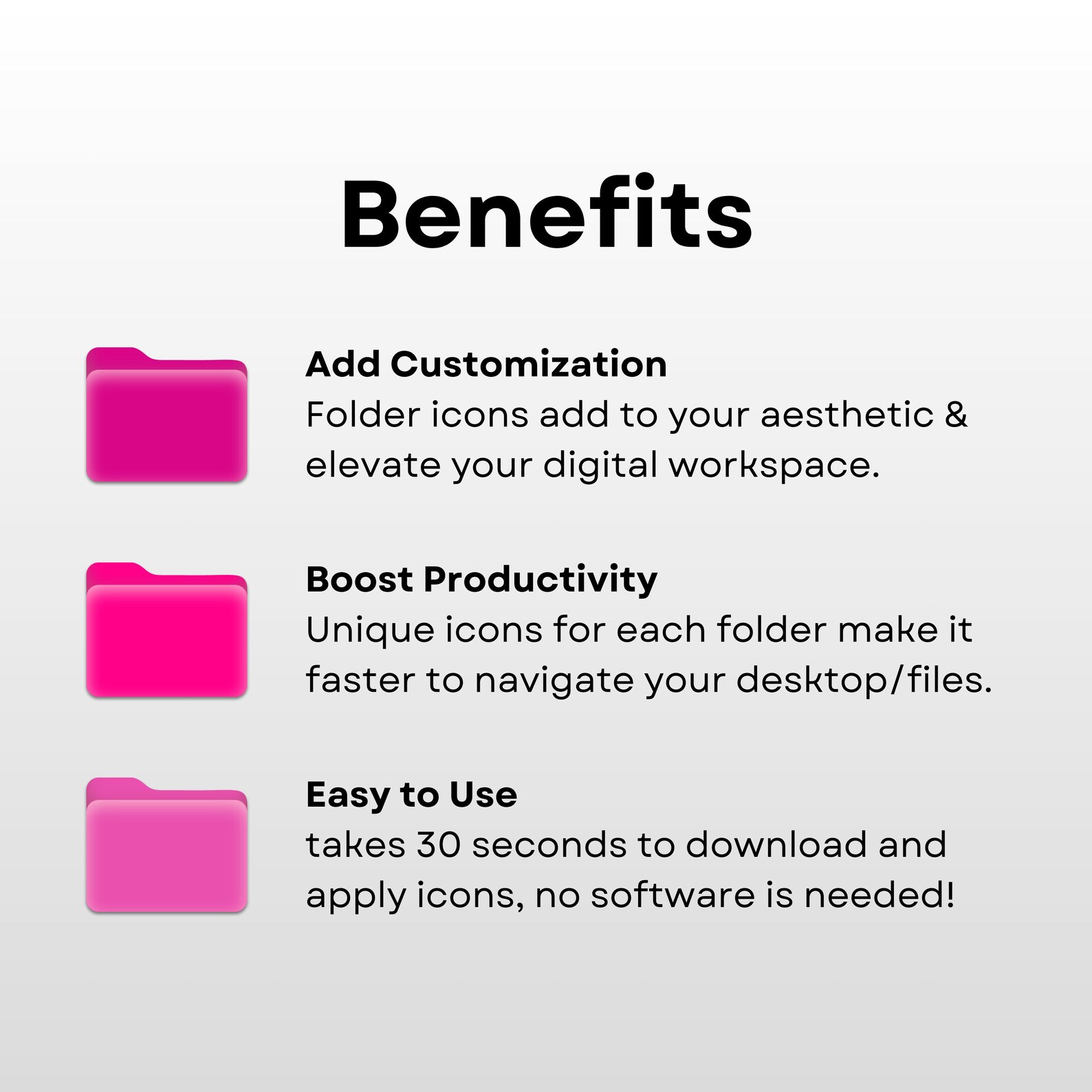 Pink Icons, Pink Icon Pack, Pink Mac, Mac Folder Icons, PC Icon Set ...