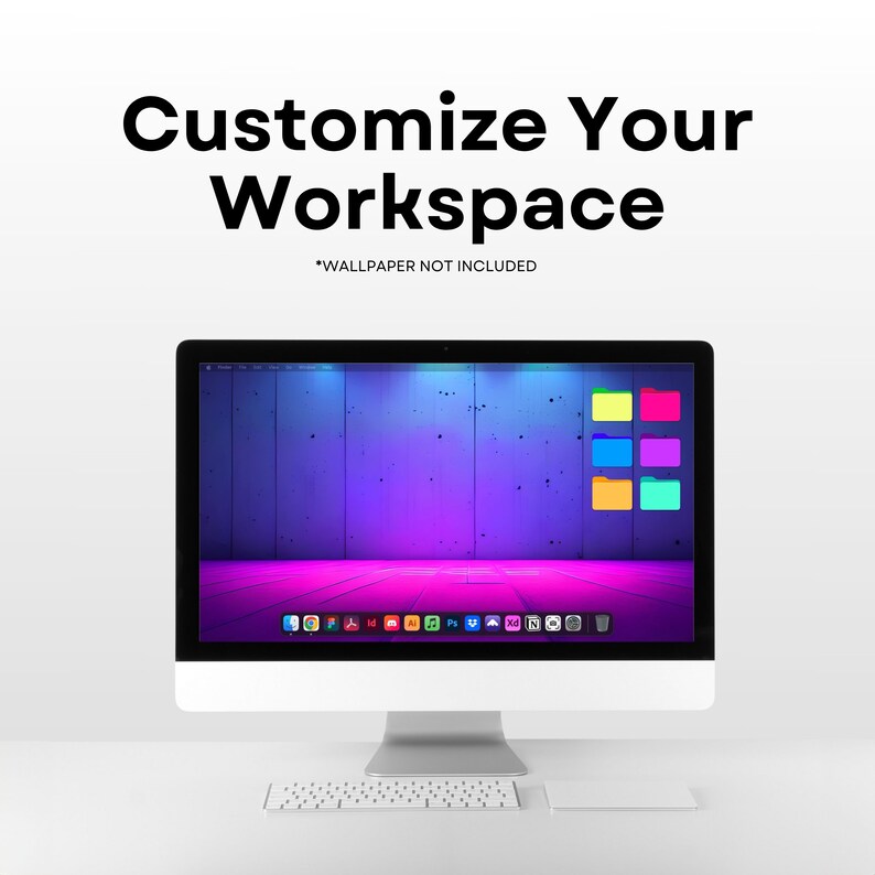 Neon Icons, Mac Desktop Organizer, Mac File Icons, Mac Folder Icons ...