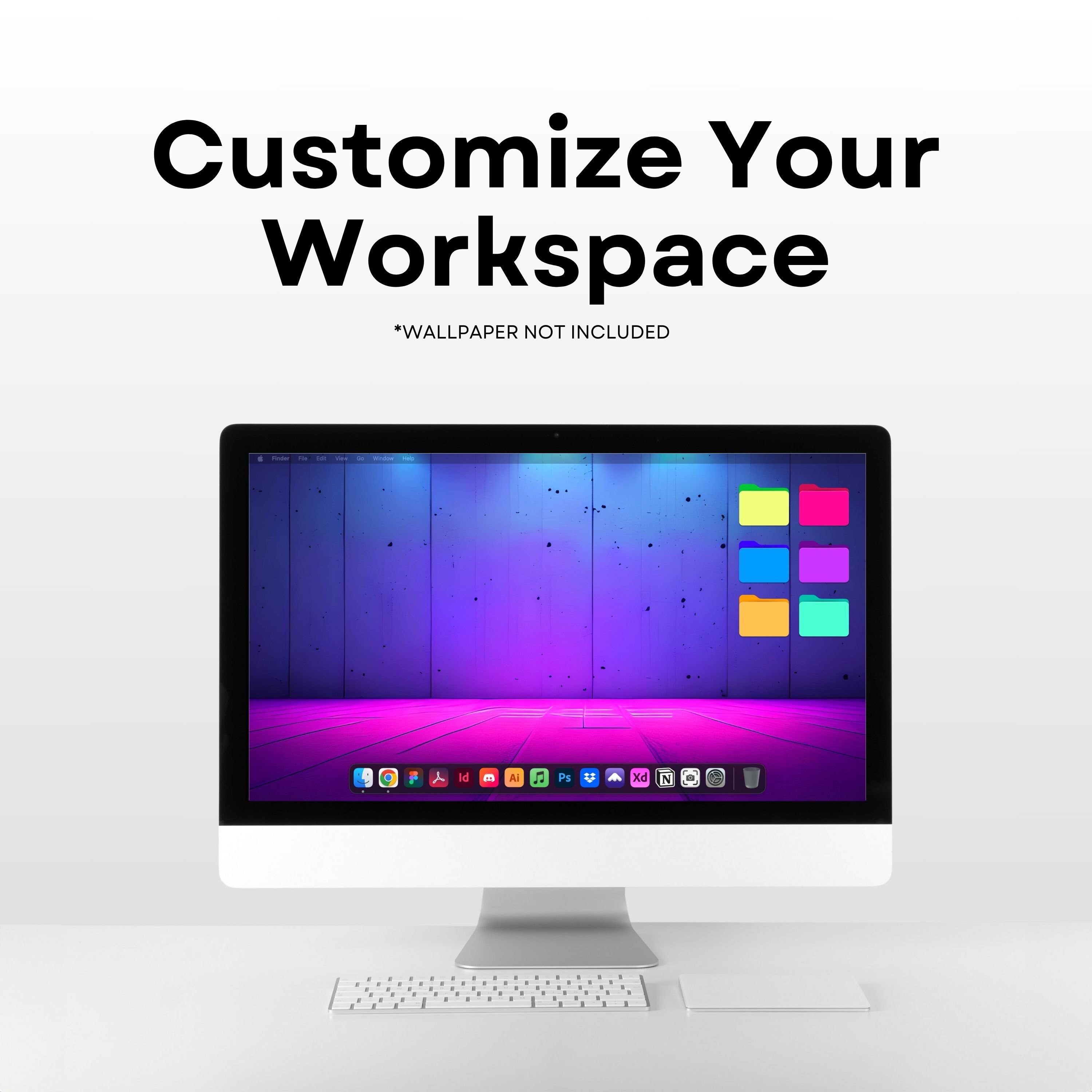 Neon Icons, Mac Desktop Organizer, Mac File Icons, Mac Folder Icons ...