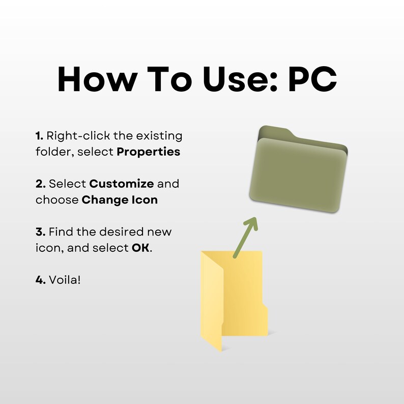 Desktop Folder Icons for Mac, Folder Icon Bundle for Mac OS, Icon Pack ...