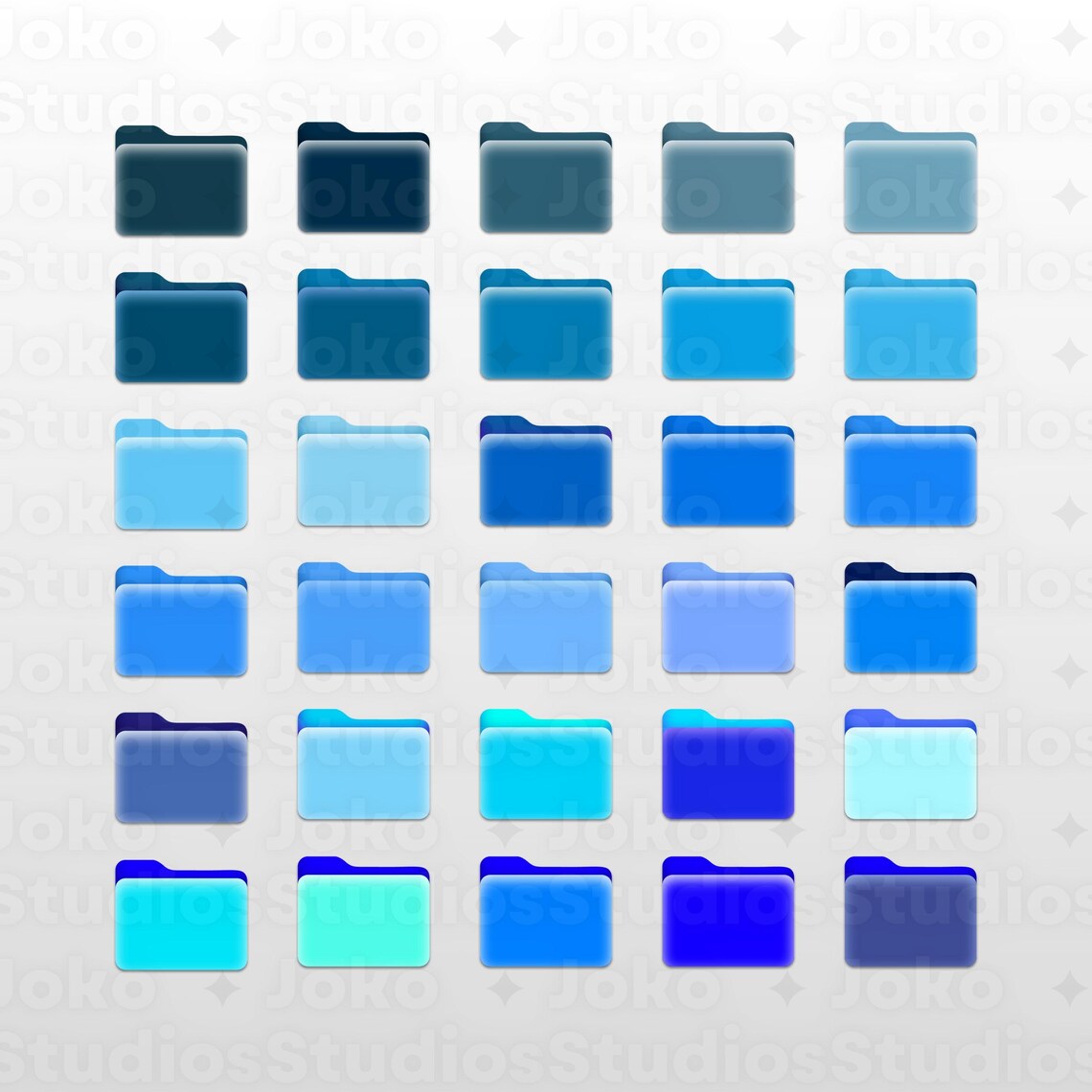 File Folder Icons, Mac Desktop Organizer, Blue File Icons, Mac Folder ...