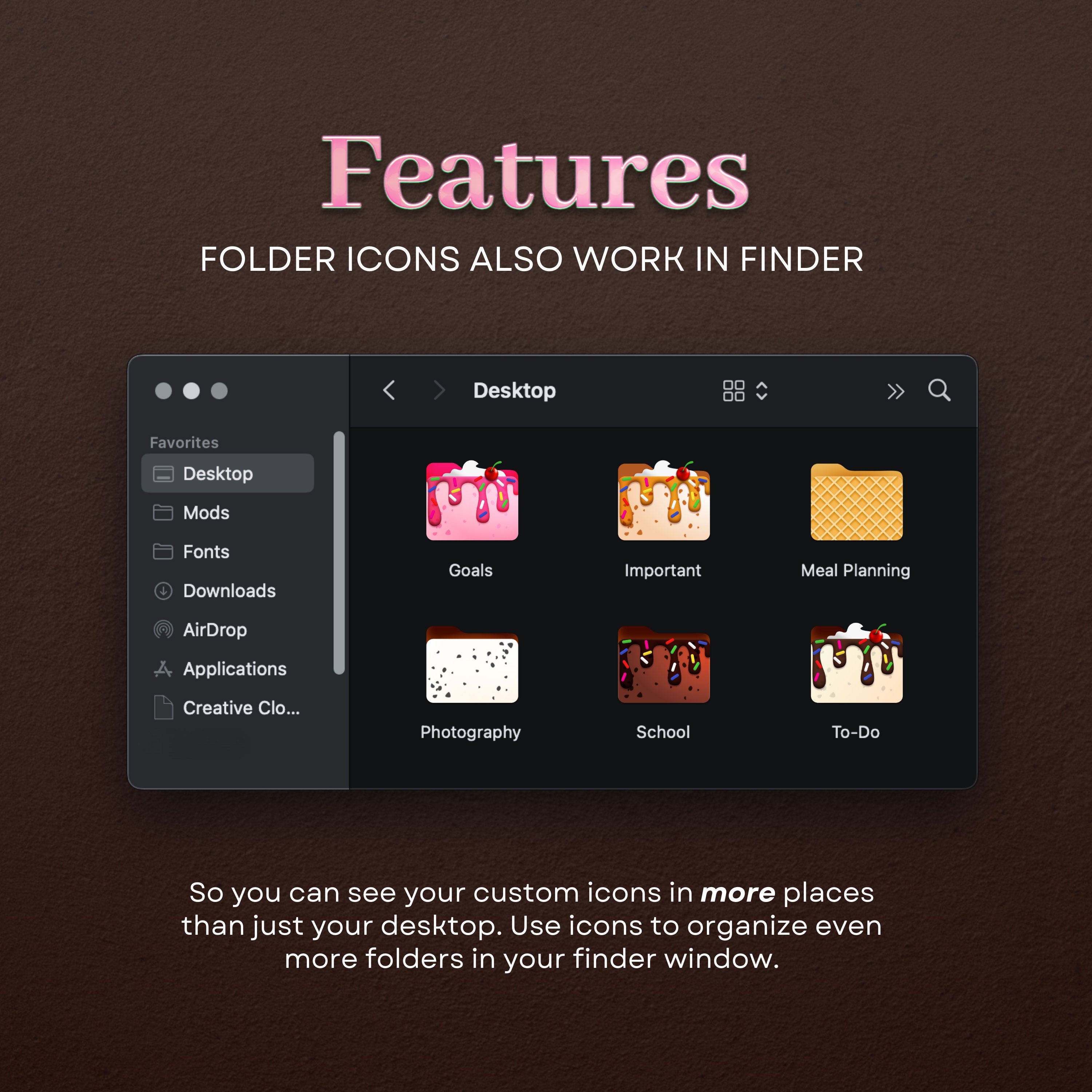 Desktop Icon Bundle, Mac Folder Icon, Windows File Icons, Mac Folder ...