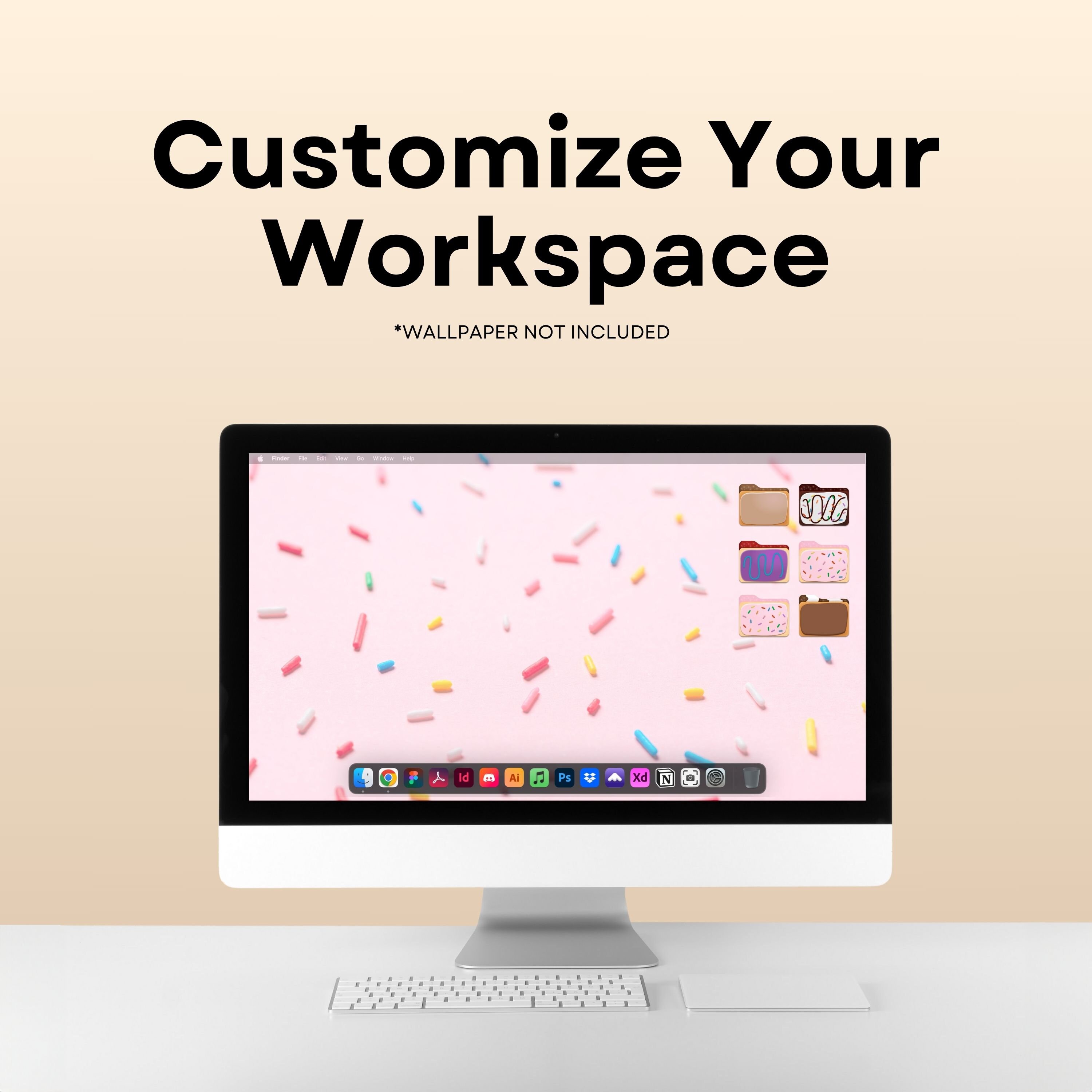 Food Mac & PC Folder Icons, Mac OS Folders, Desktop File Icons, Mac ...