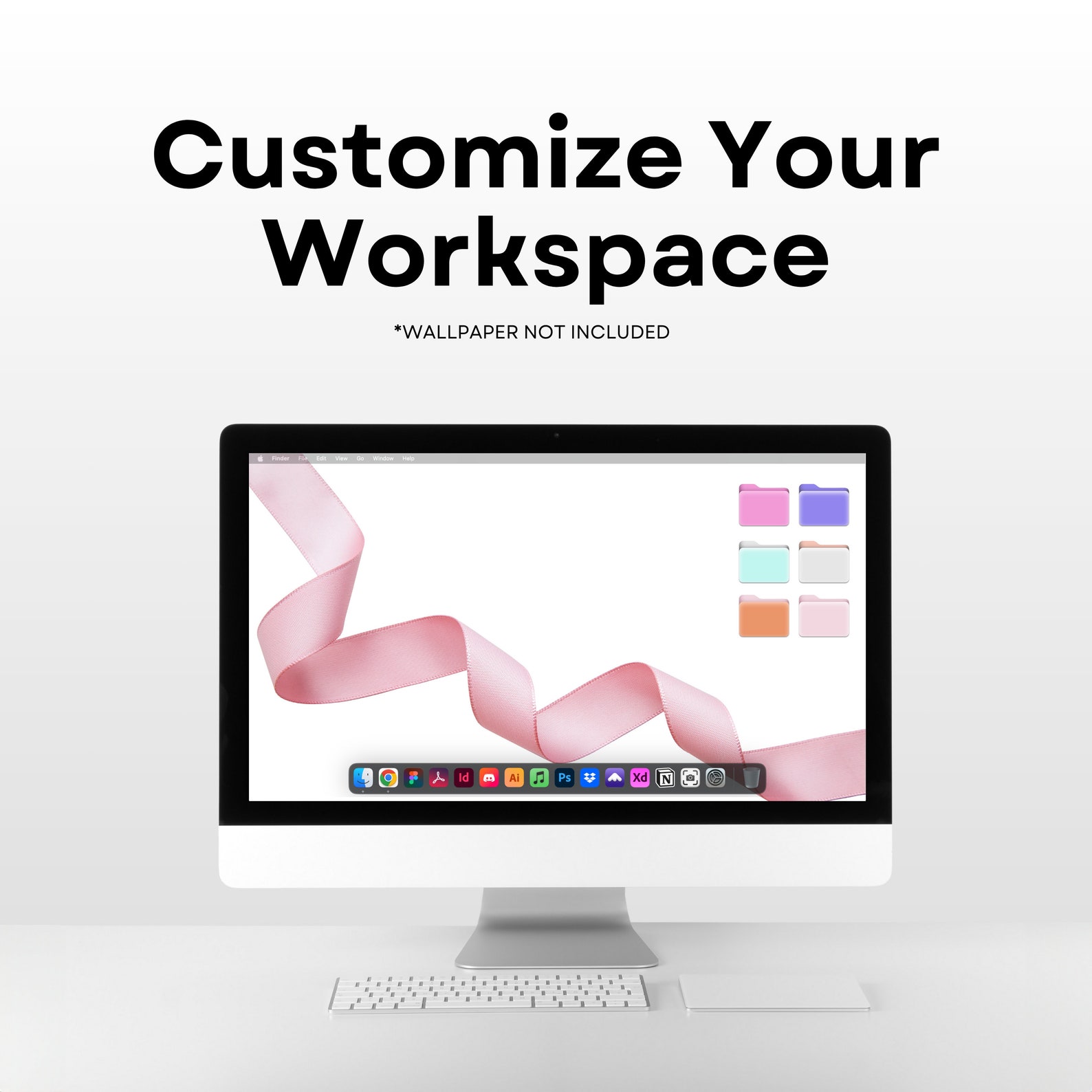 Pink Mac Folder Icons, Mac OS Folders, Desktop File Icons, Pink Mac ...