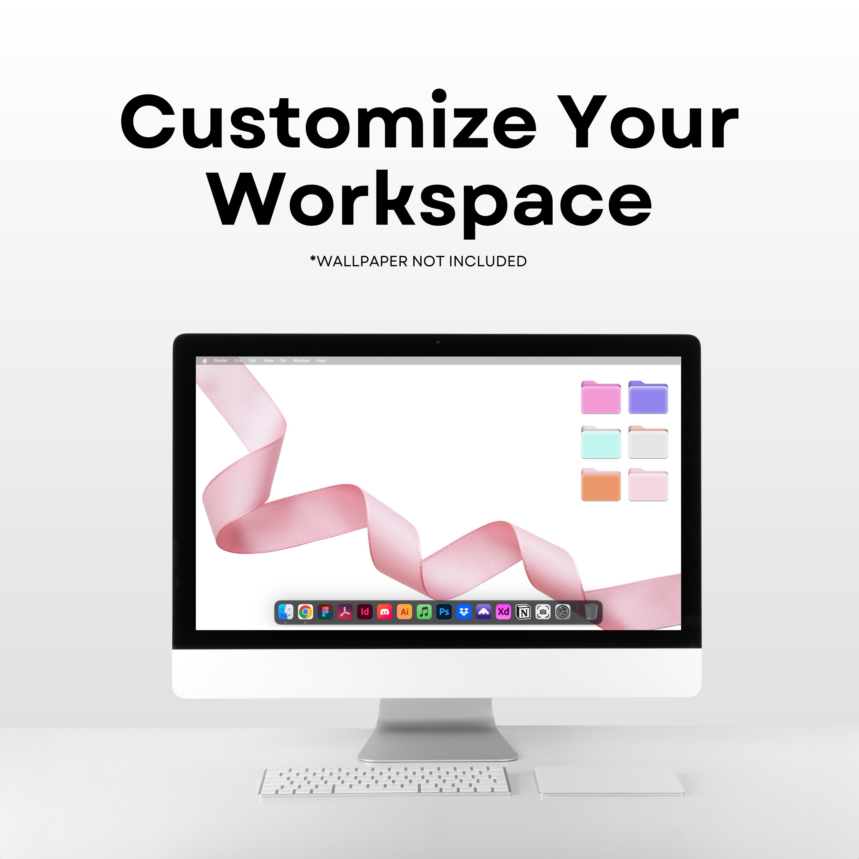 Pink Mac Folder Icons, Mac OS Folders, Desktop File Icons, Pink Mac ...