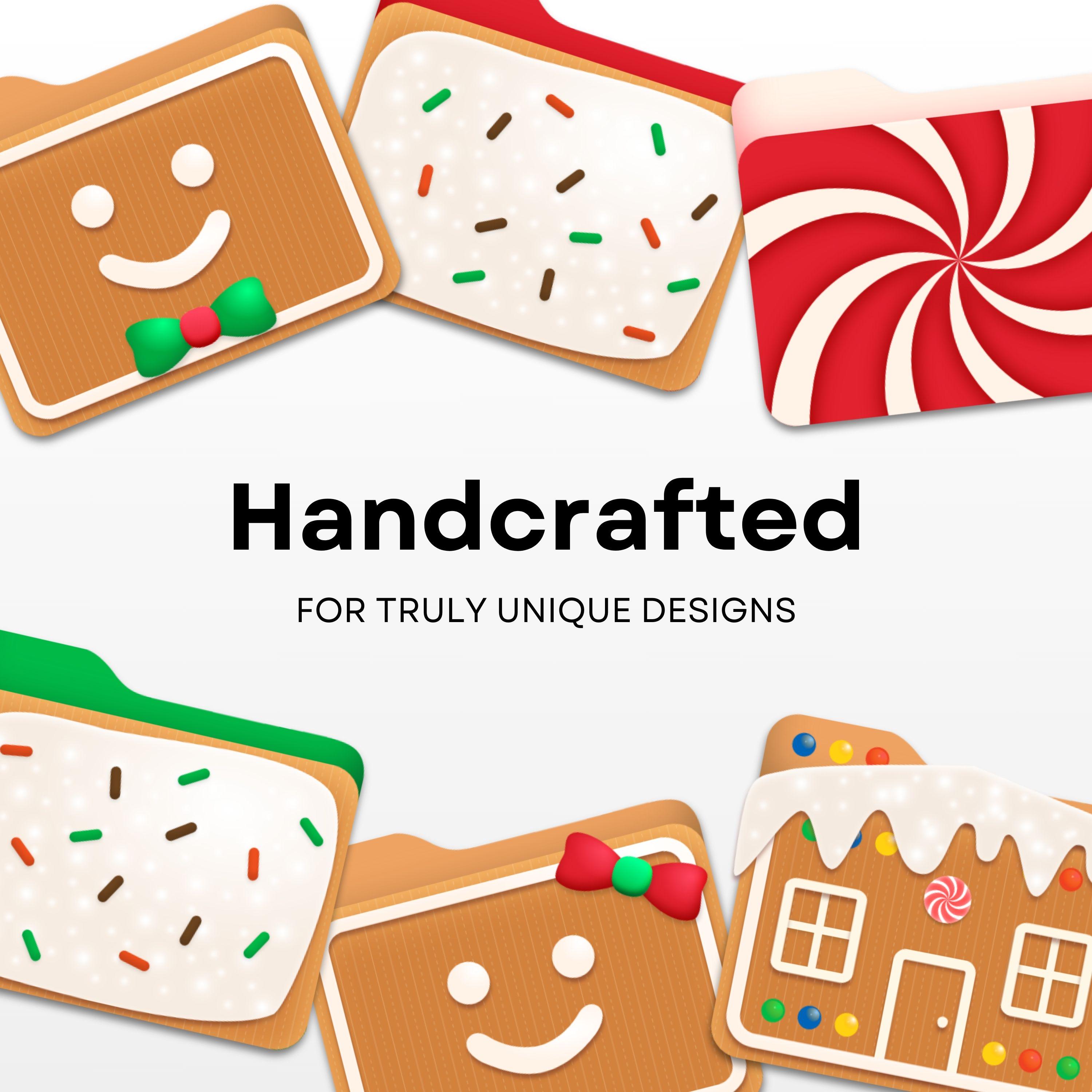 Christmas Folder Icons, Gingerbread, Folder Icons, Holiday Mac File ...