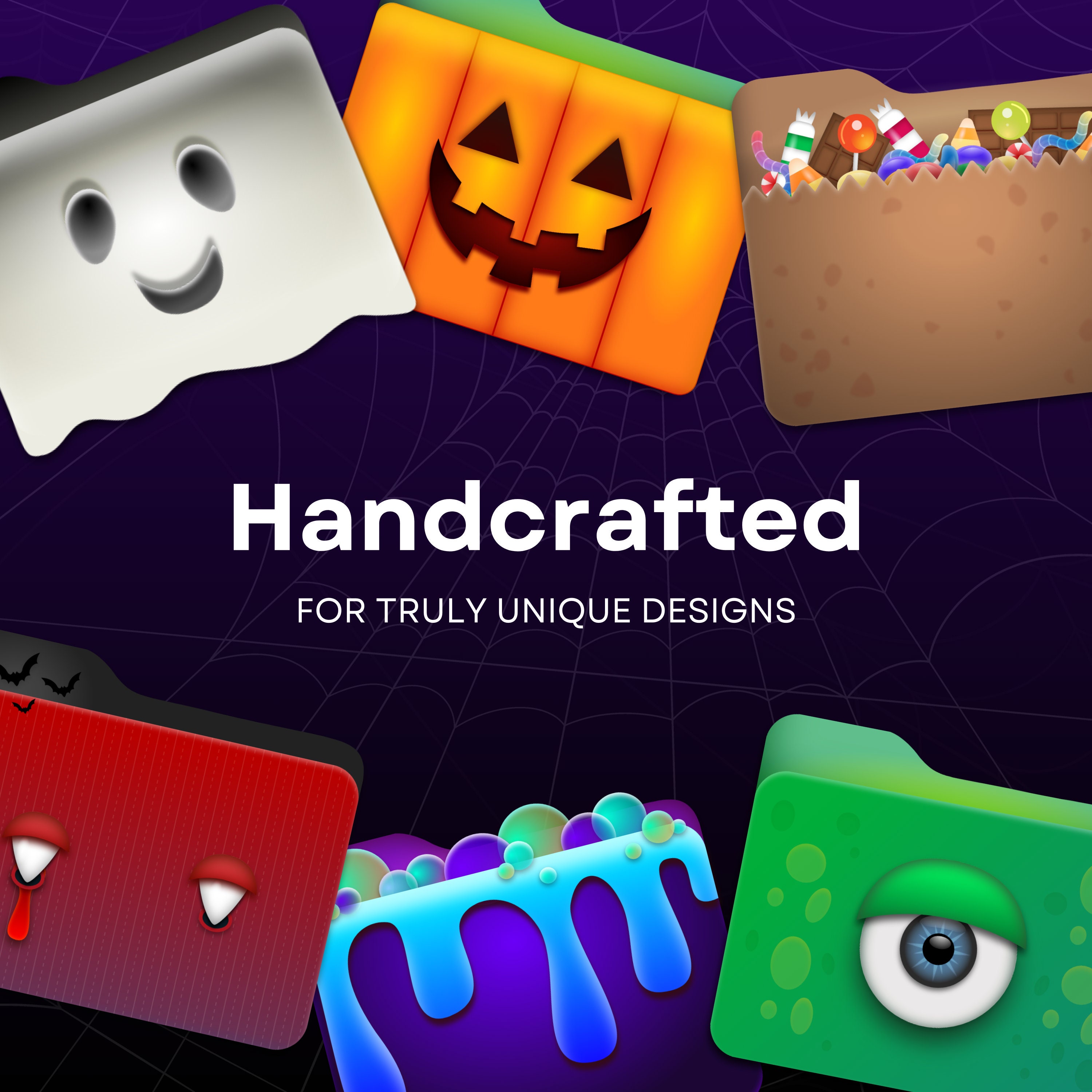 Halloween Mac Icon Pack, Fall Desktop Organizer, Pumpkin Mac Folder ...