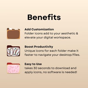 Food Mac & PC Folder Icons, Mac OS Folders, Desktop File Icons, Mac ...