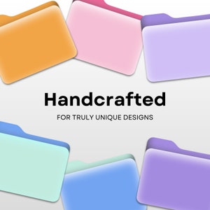 Cute Desktop Folder Icons for Mac, Folder Icon Bundle for Mac OS, Icon ...