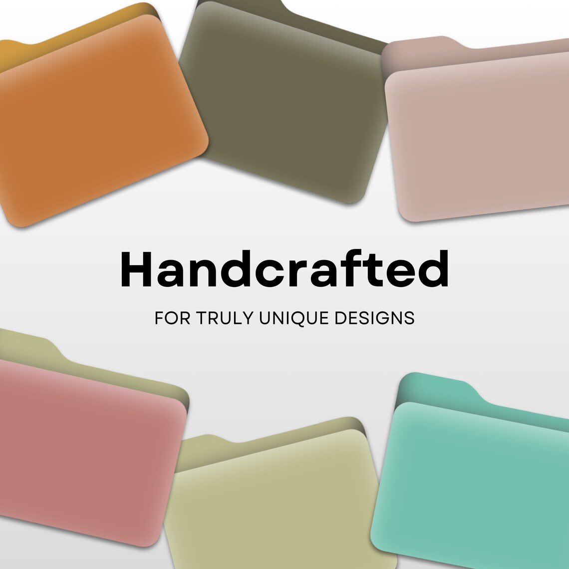 Desktop Folder Icons for Mac, Folder Icon Bundle for Mac OS, Icon Pack ...