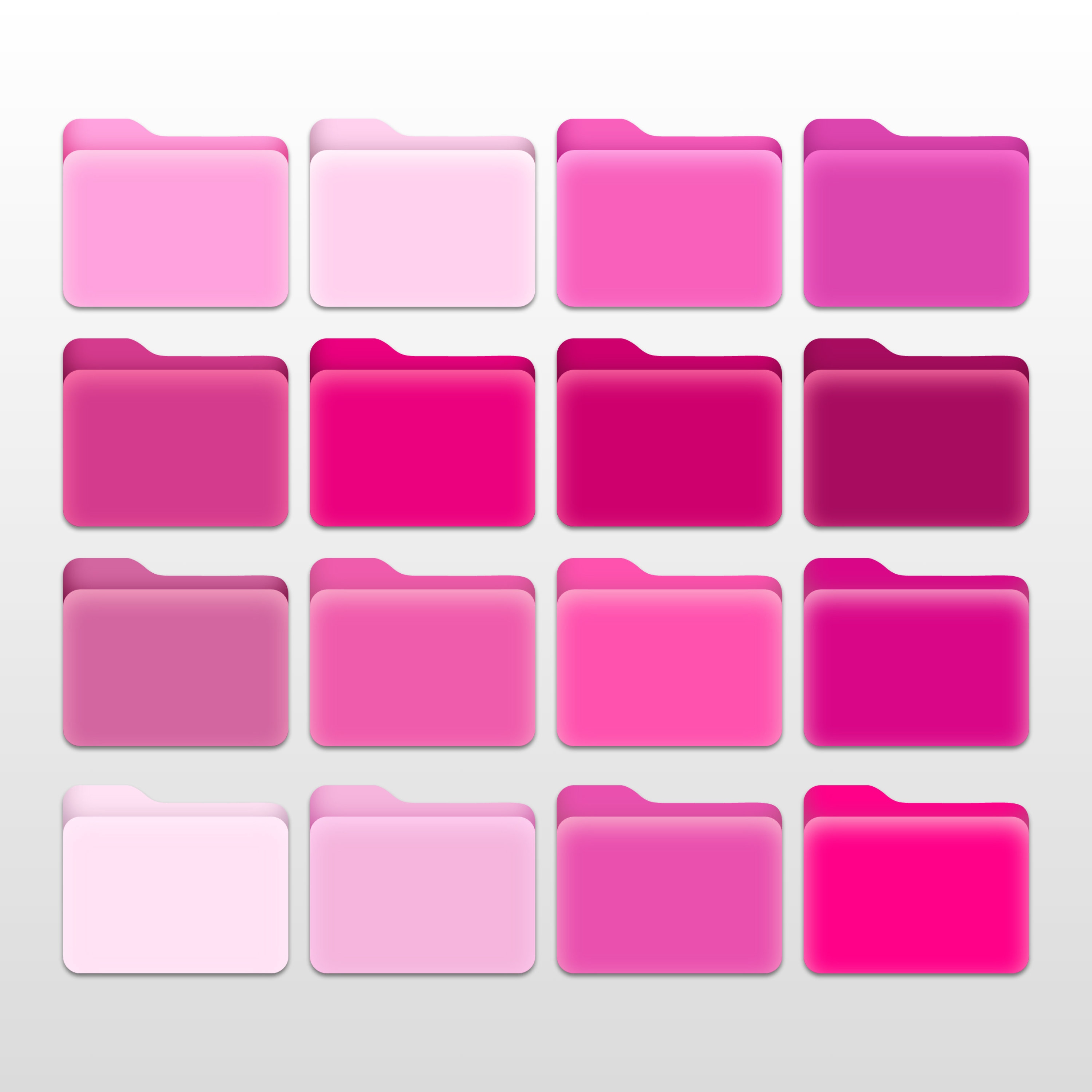 Pink Icons, Pink Icon Pack, Pink Mac, Mac Folder Icons, PC Icon Set ...
