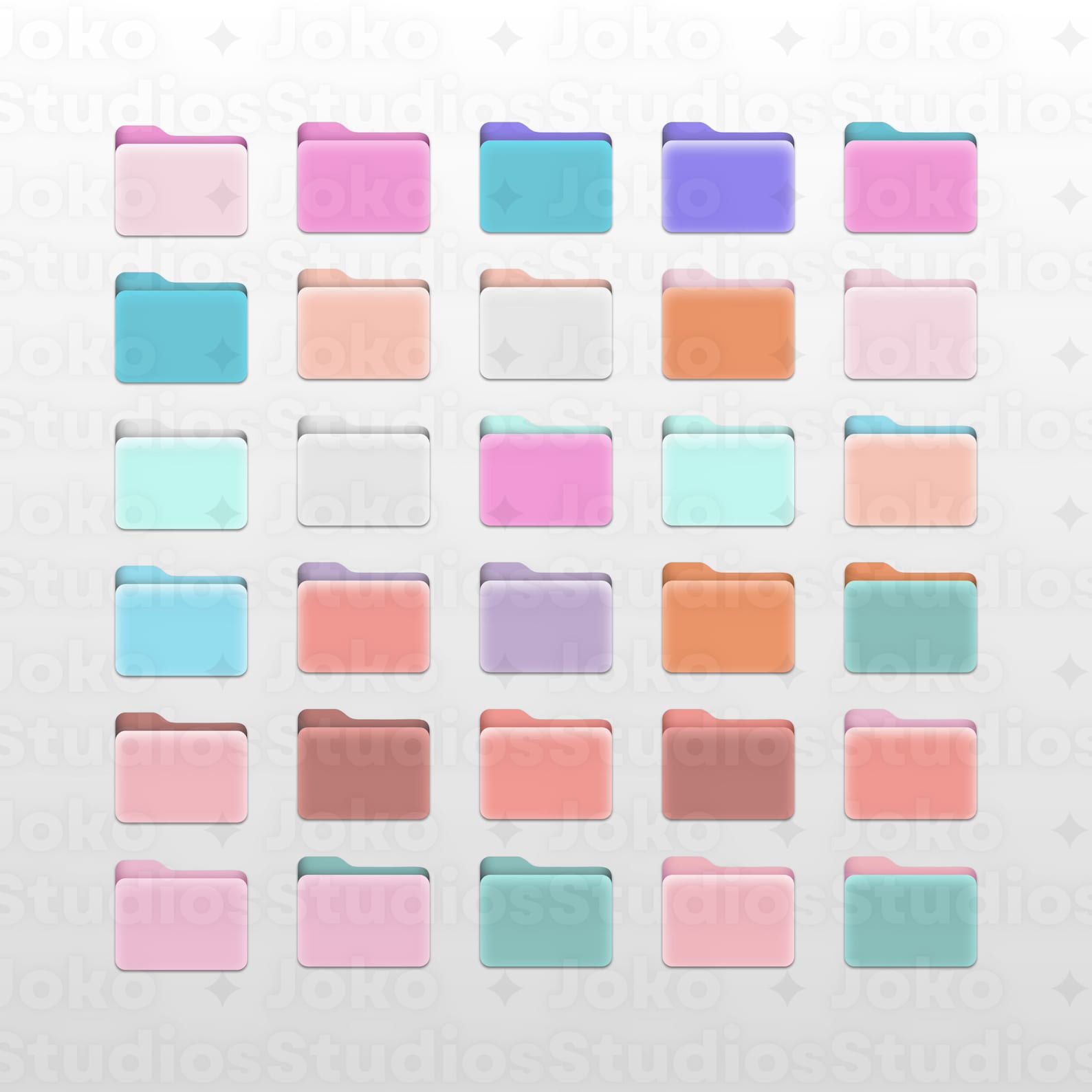 Pink Mac Folder Icons, Mac OS Folders, Desktop File Icons, Pink Mac ...