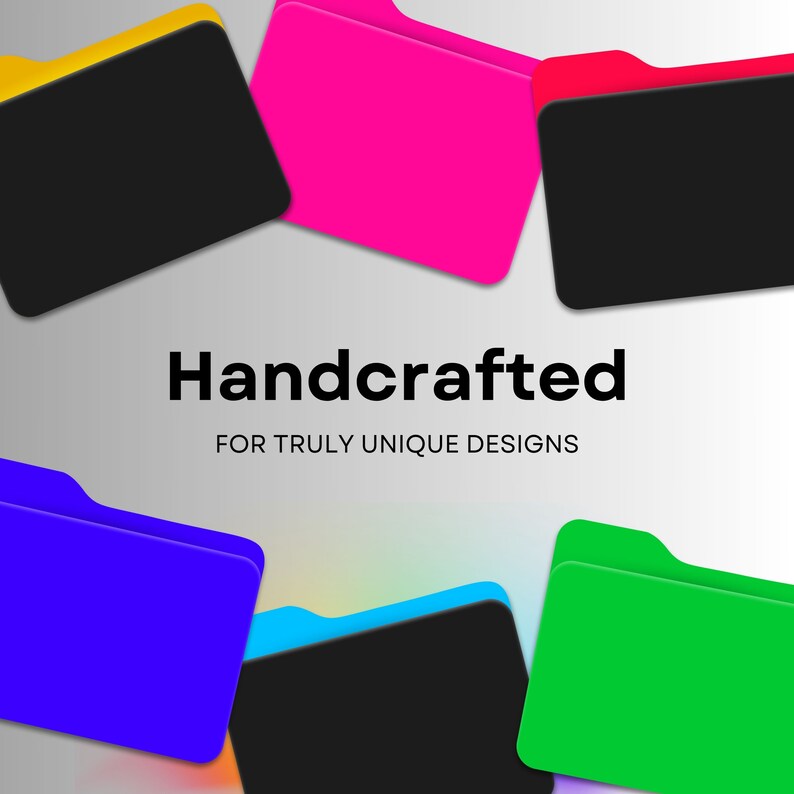 Mac Folder Icons, Rainbow Mac OS Folders, Colorful Desktop File Icons ...