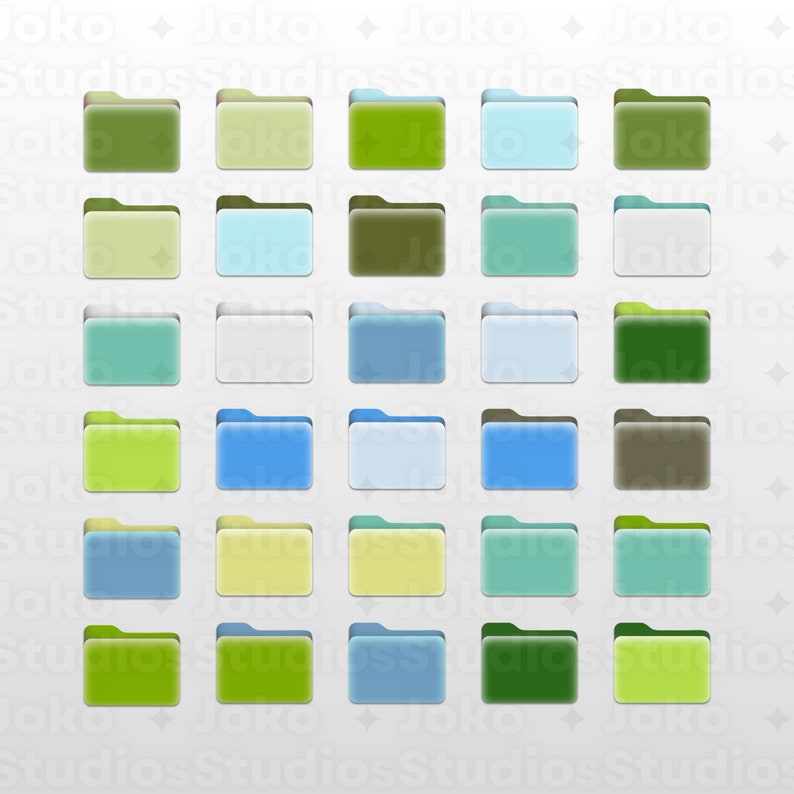 Mac Folder Icons, PC Folders, Colorful Desktop File Icons, Mac ...