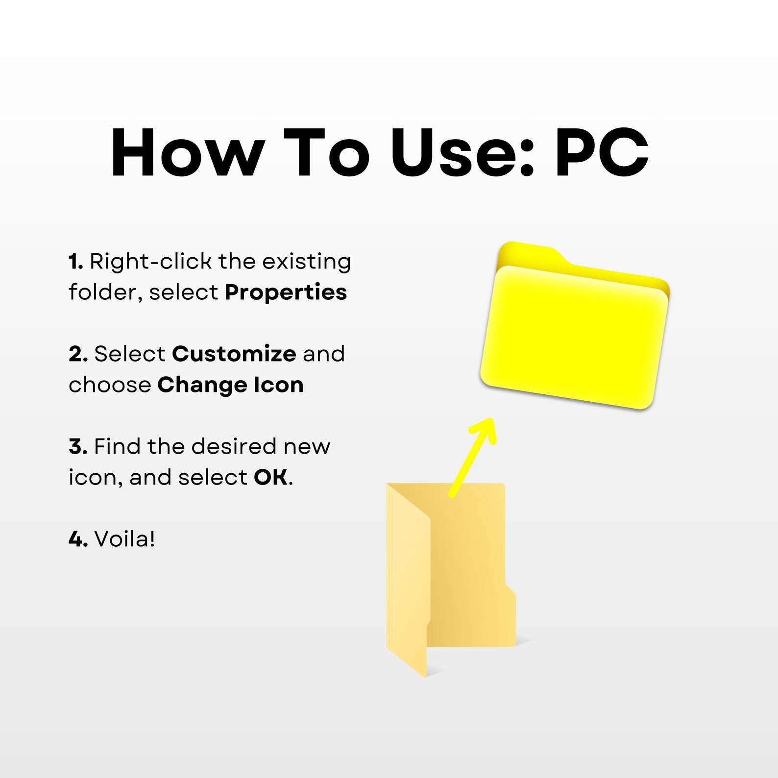 Mac Folder Icons, PC Folders, Desktop File Icons, Yellow Icons, Yellow ...