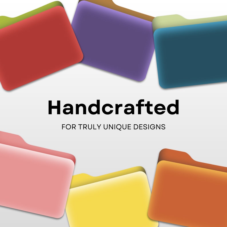 Mac Folder Icons, PC Folders, Colorful Desktop File Icons, Mac ...