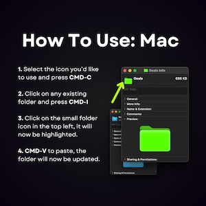 Neon Icons, Mac Desktop Organizer, Mac File Icons, Mac Folder Icons ...