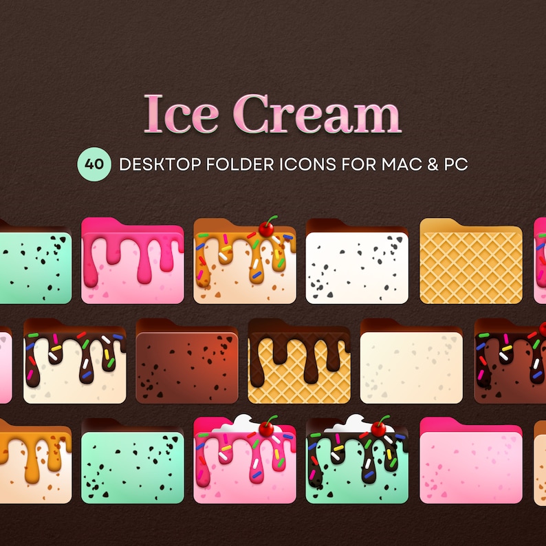 Desktop Icon Bundle, Mac Folder Icon, Windows File Icons, Mac Folder ...