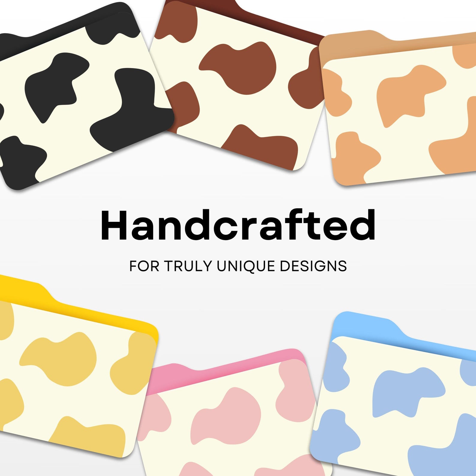 Cow Print Mac Folder Icons, Folder Icons, Icons for Mac PC, Desktop ...