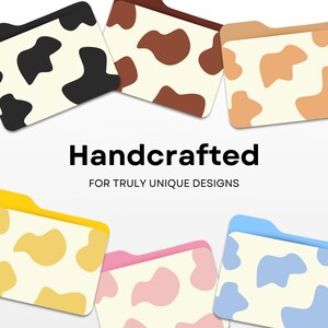 Cow Print Mac Folder Icons, Folder Icons, Icons for Mac PC, Desktop ...