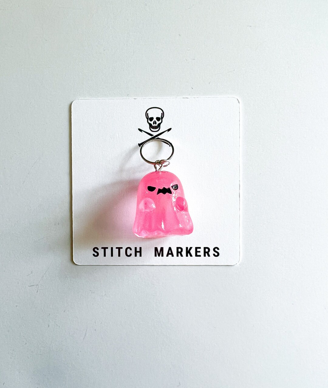 Halloween Ghost Stitch Marker, King Knit Marker, Spooky Progress Keeper ...