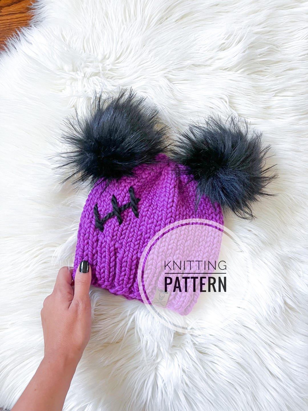 The Zombie Beanie PATTERN, Knit Pattern, Knitting Pattern, Halloween ...