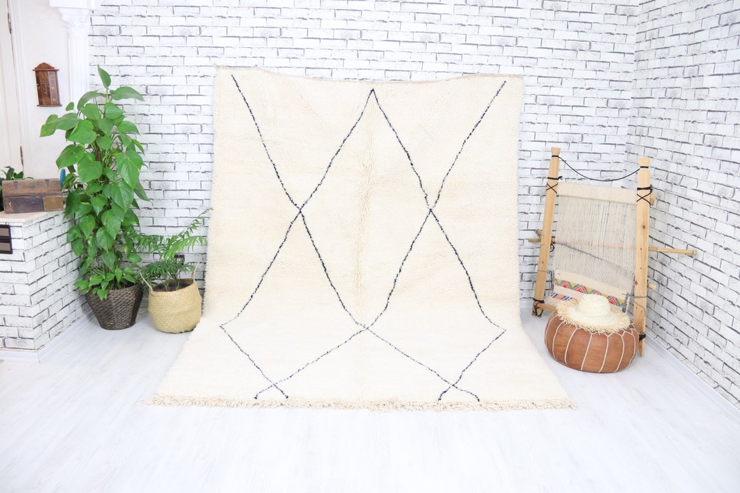 Beni Ourain Rug Authentic Moroccan Rug Custom Beni Ourain Rug Beni Rug ...