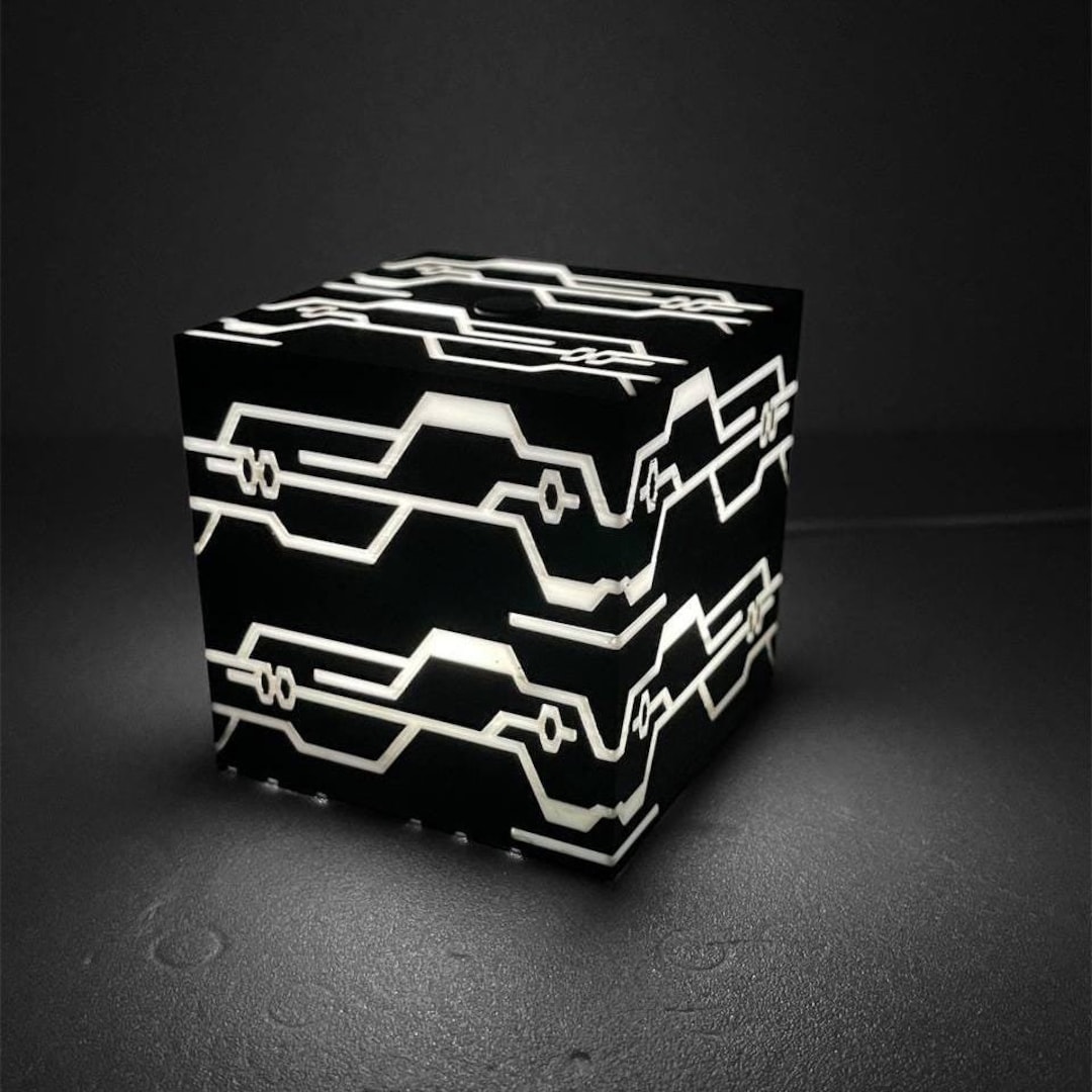 Nier Automata 2B Black Box - 3D Night Light USB LED Table Lamp With ...