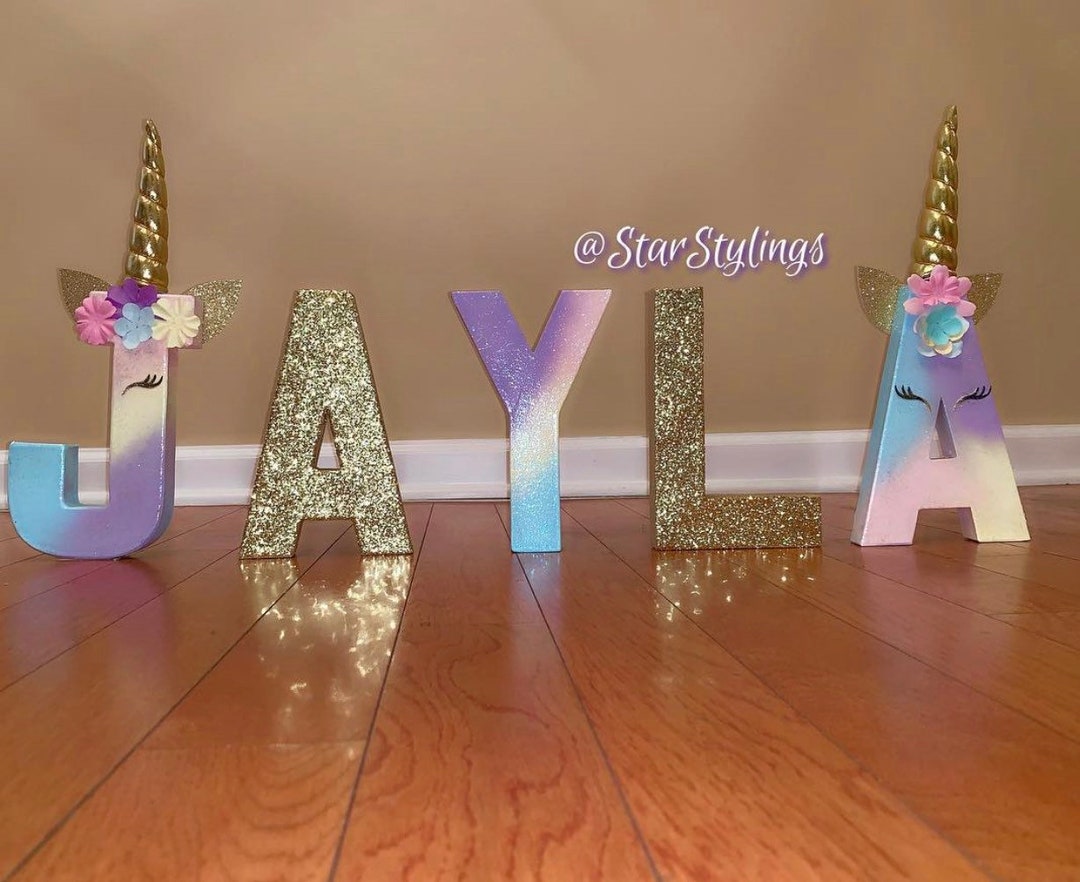 Custom Standing Name Letters - Etsy