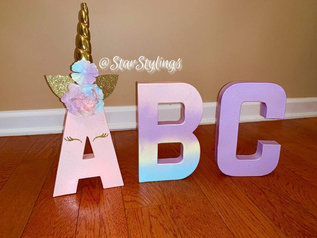 Custom Standing Name Letters - Etsy
