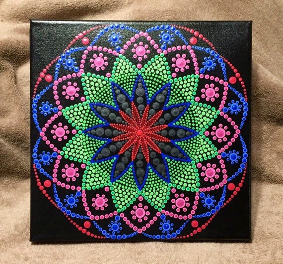 Dot Mandala Flower | Etsy