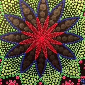 Dot Mandala Flower - Etsy