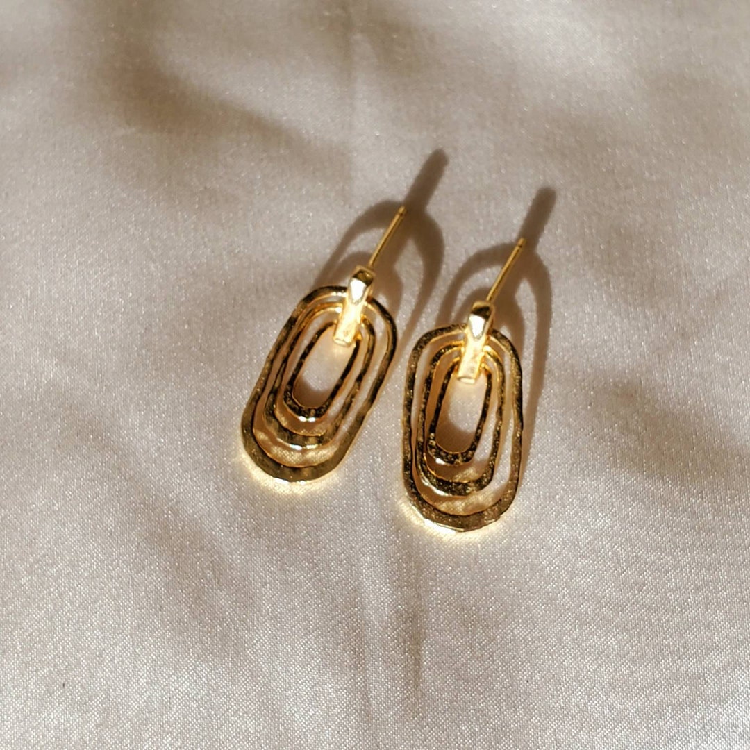 Gold Dangle Earrings | Gold Threader Earrings | Gold Dainty Earrings - Etsy