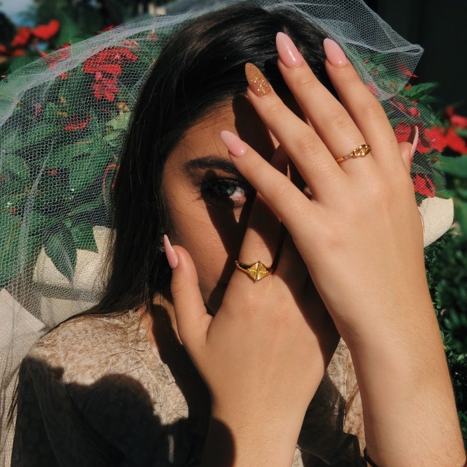 Gold Signet Ring Adjustable Gold Ring Geometric Gold Ring | Etsy