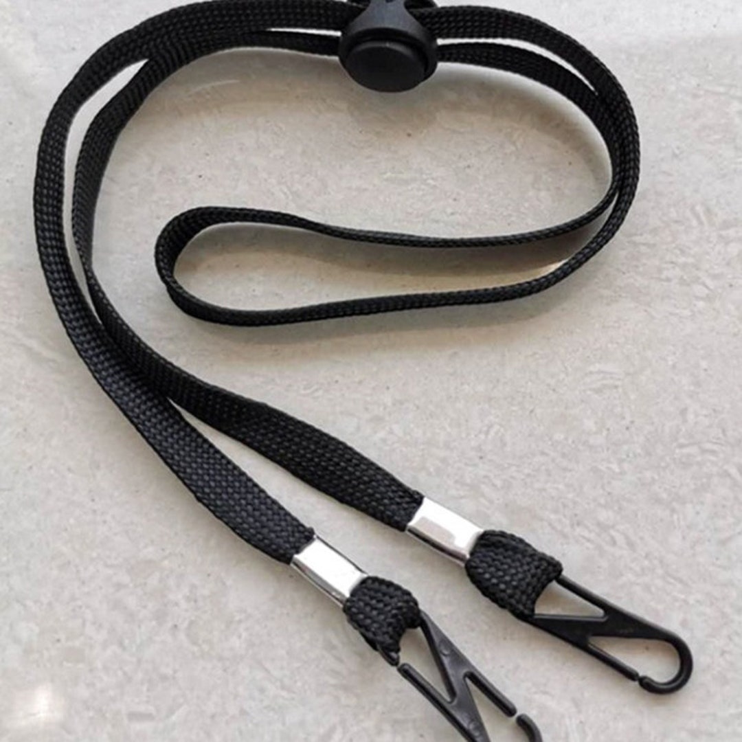 Black Mask Lanyard | Face Mask Necklace | Face Mask Lanyard | Mask ...
