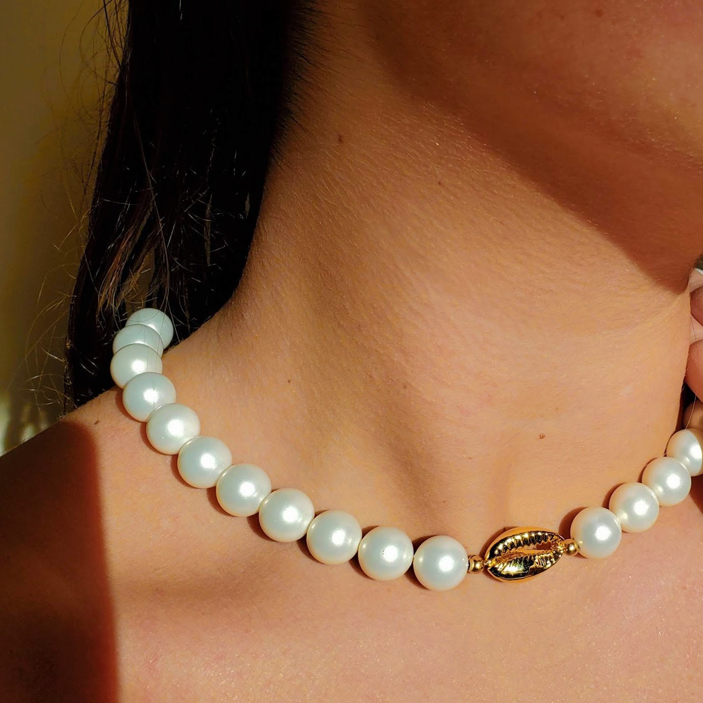 Puka Shell Necklace Shell Choker Sea Shell Necklace Etsy