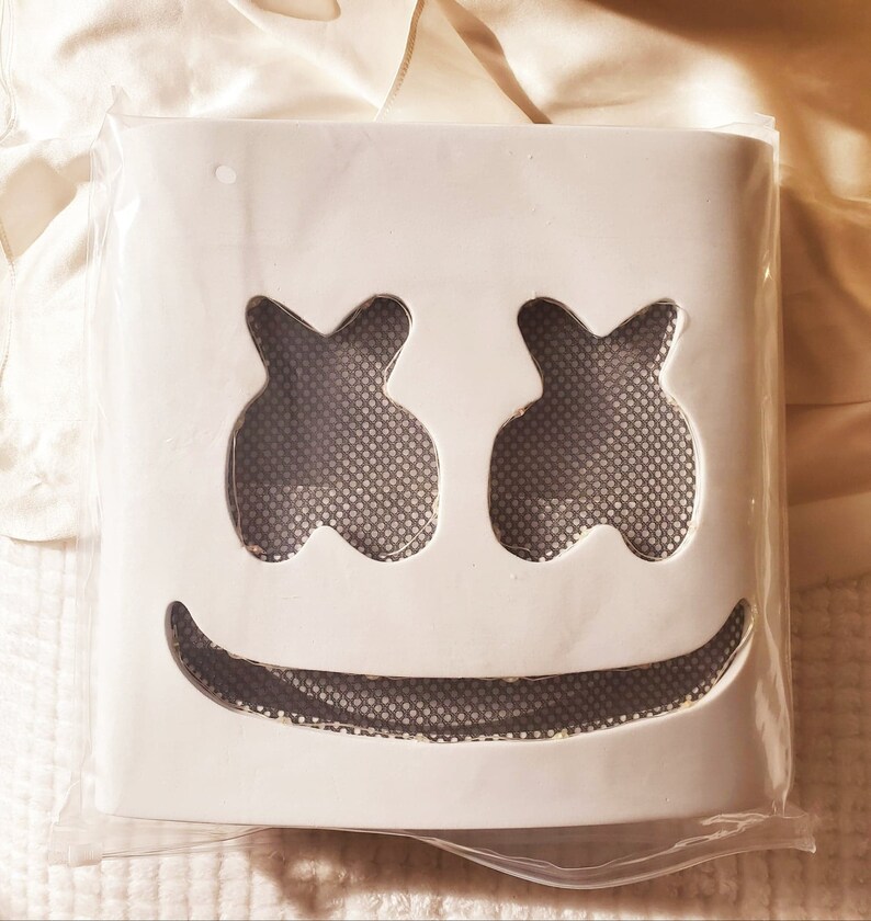 Marshmello Helmet Handmade Rave Helmet Led Mask DJ Helmet | Etsy