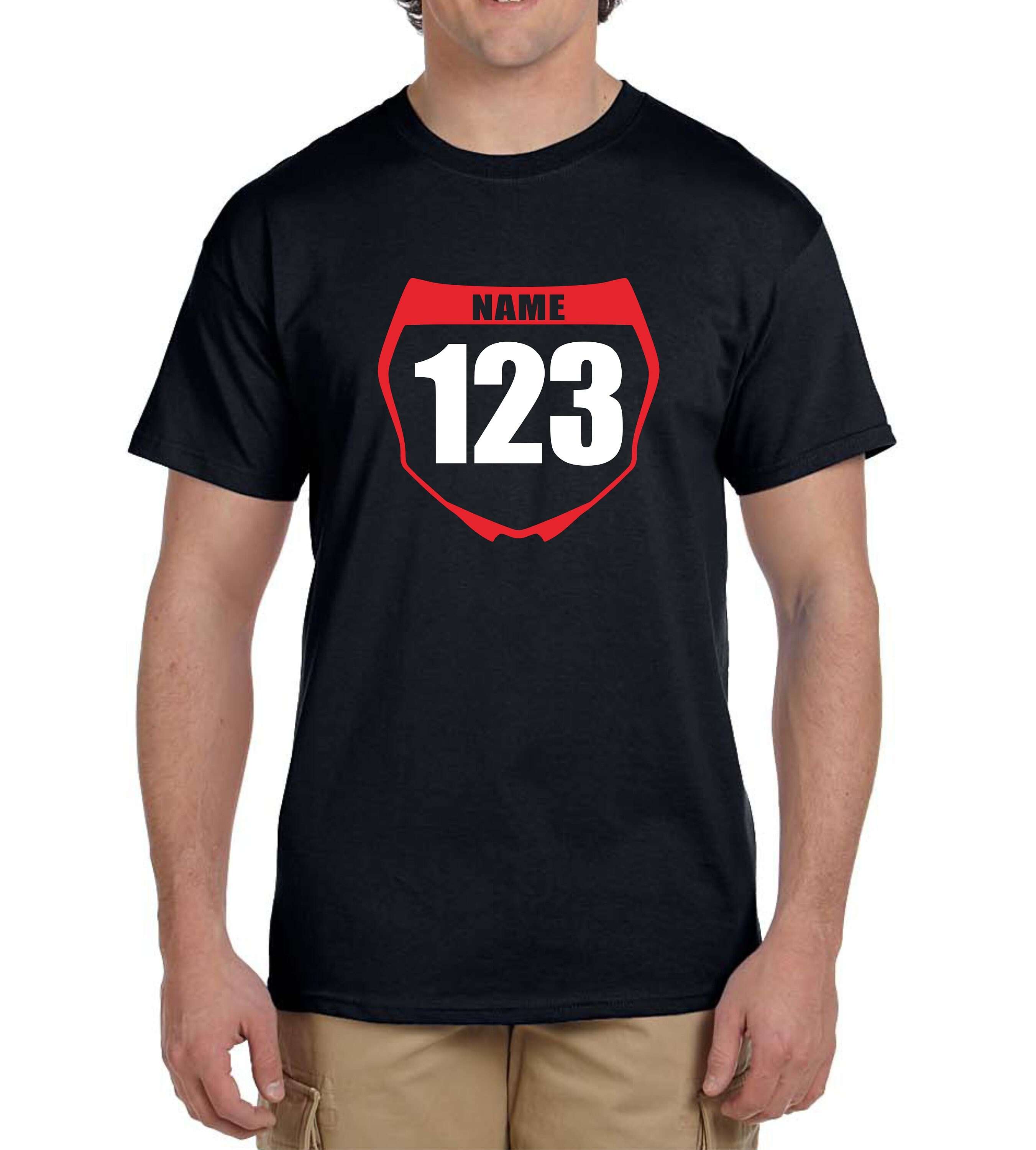 CUSTOM NUMBER PLATE T Shirt Men's Unisex Adult Tee Mom Dad - Etsy