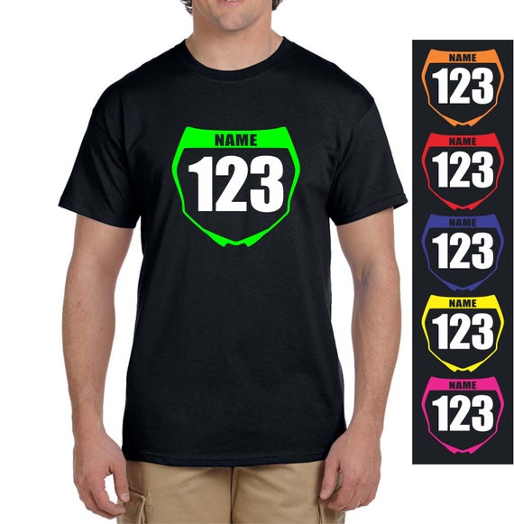 CUSTOM NUMBER PLATE T Shirt Men's Unisex Adult Tee Mom Dad - Etsy
