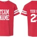YOUTH CUSTOM JERSEY T Shirt Kids Toddler Child Name Number - Etsy