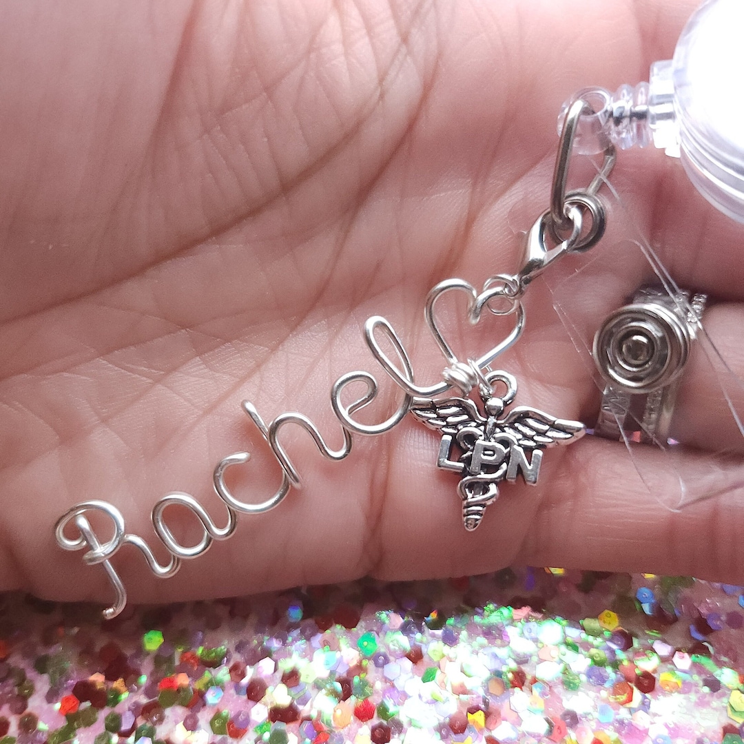 Custom Badge Charm, RN Badge Charm, Custom Badge Reel, Badge Charm ...