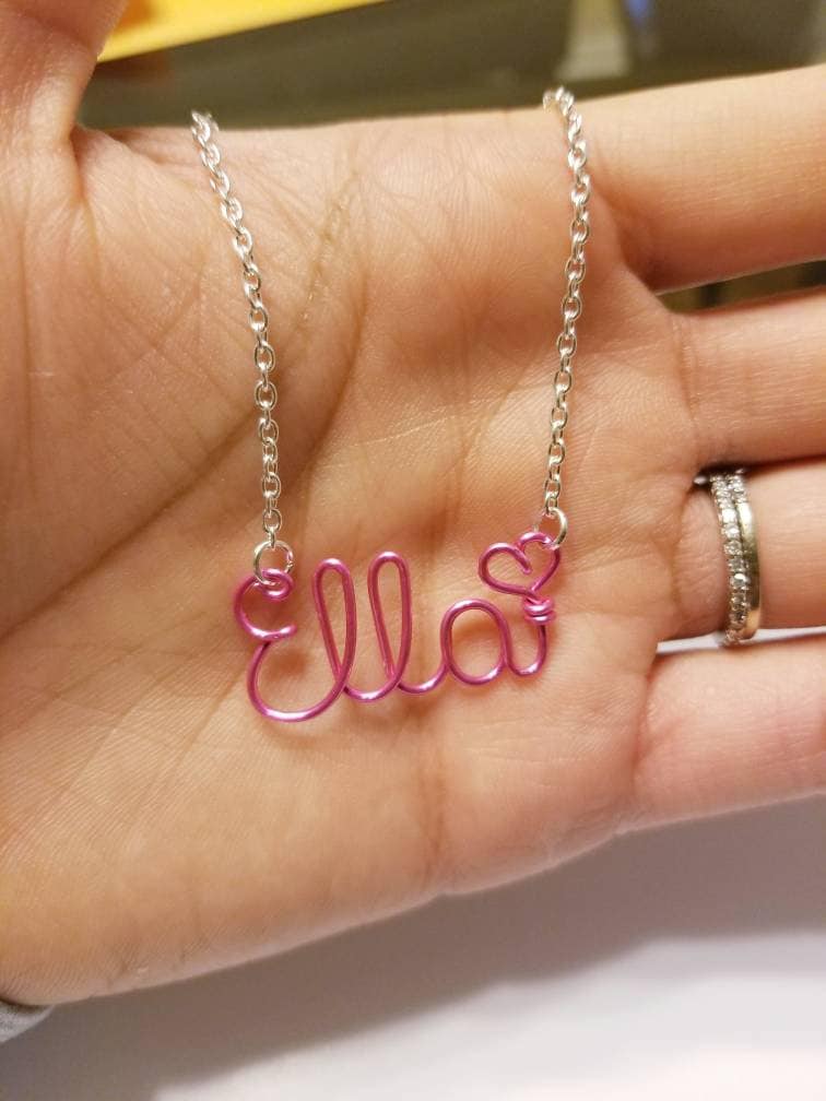 CUSTOM NAME NECKLACE Name Necklace Personalized Name Gifts - Etsy