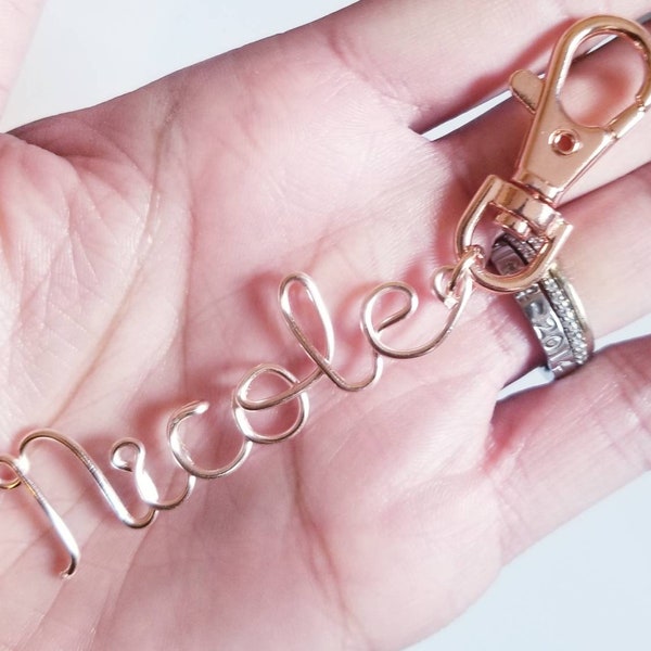 Name Keychain - Etsy