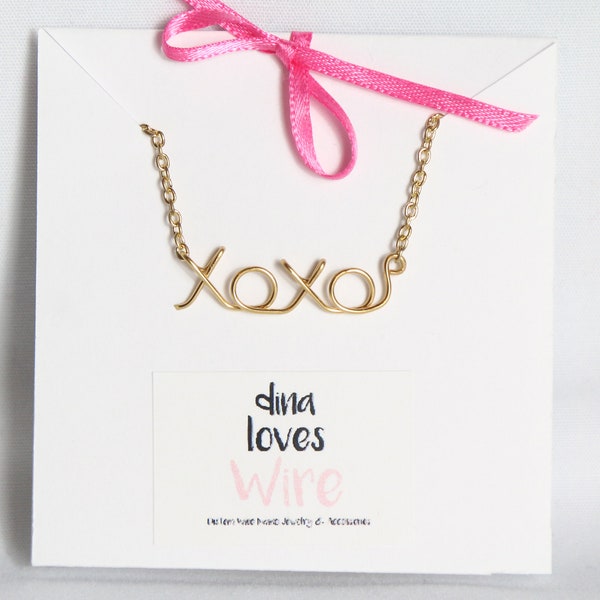 Xoxo Name Necklace - Etsy