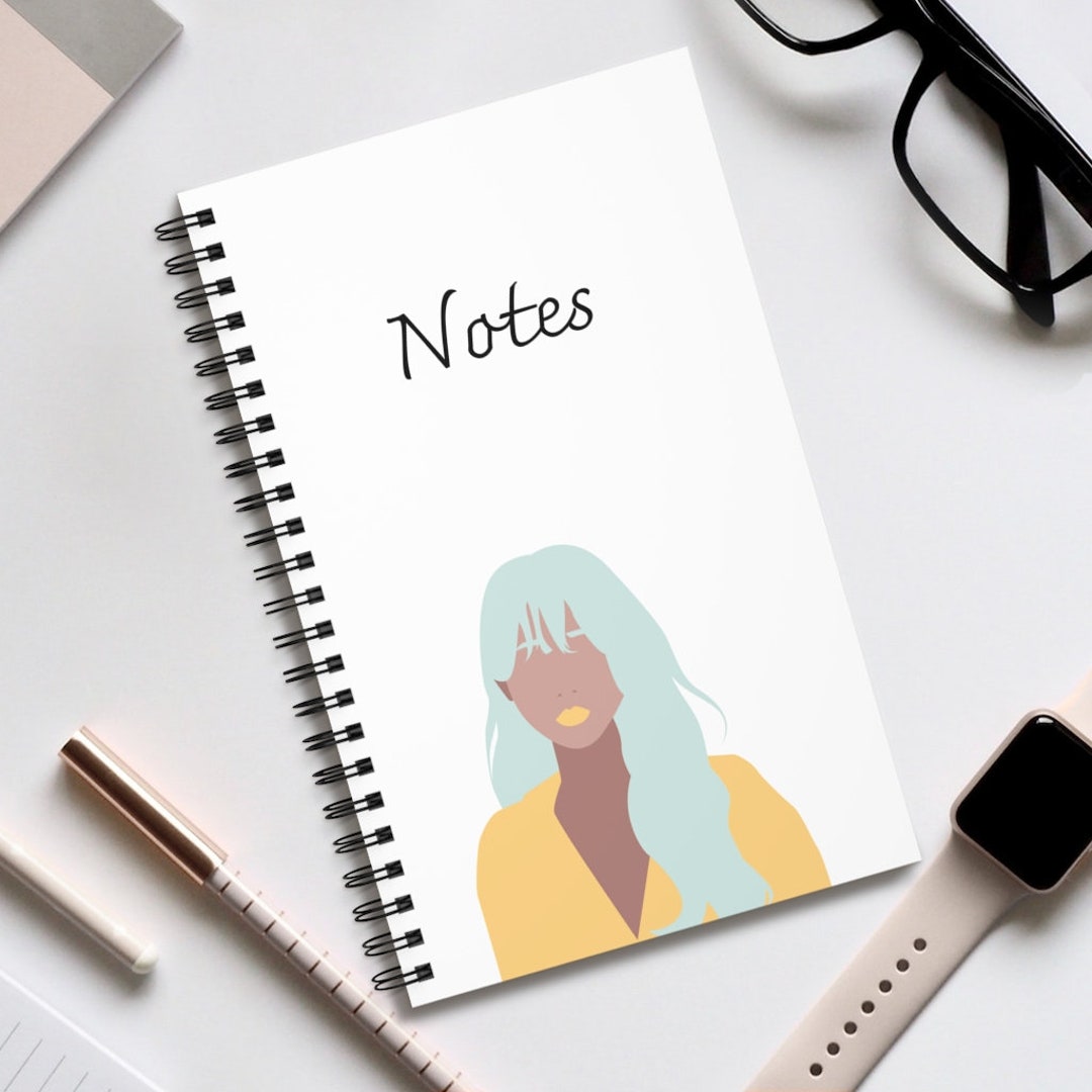Personalized Notes Blank Spiral Journal Gift, Simple Customizable ...